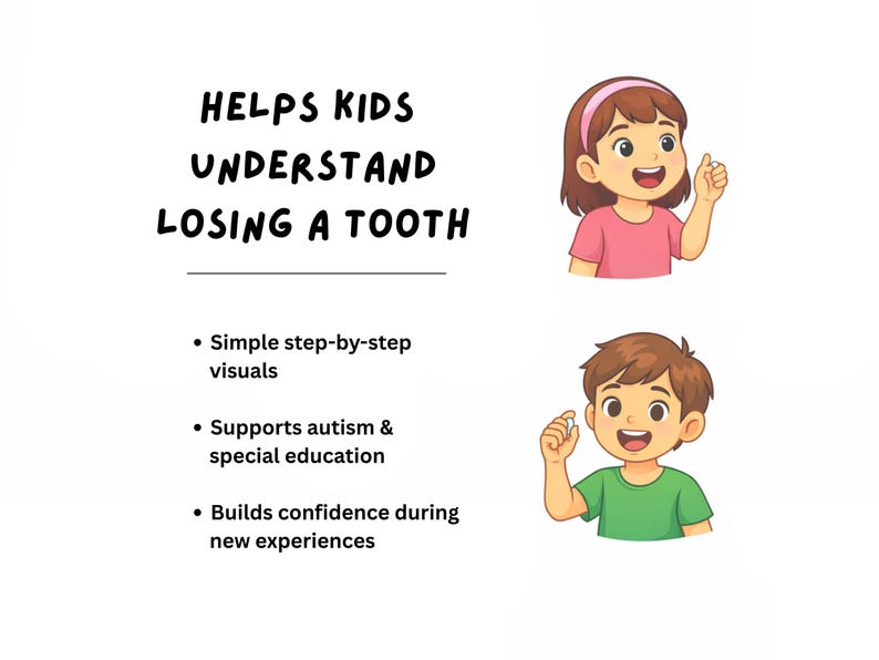 Losing a Tooth Social Story, Autism Special Education Resource (digital ...