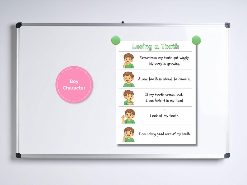 Losing a Tooth Social Story, Autism Special Education Resource (digital ...