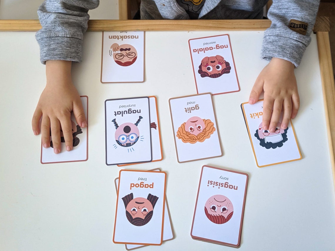 Tagalog Flashcards - Emotions (digital Print) - Etsy