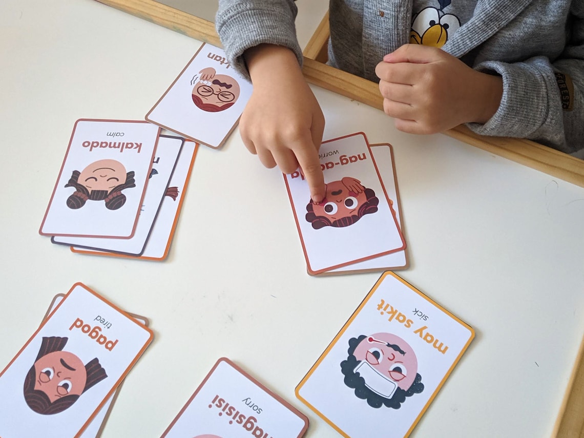 Tagalog Flashcards - Emotions (digital Print) - Etsy