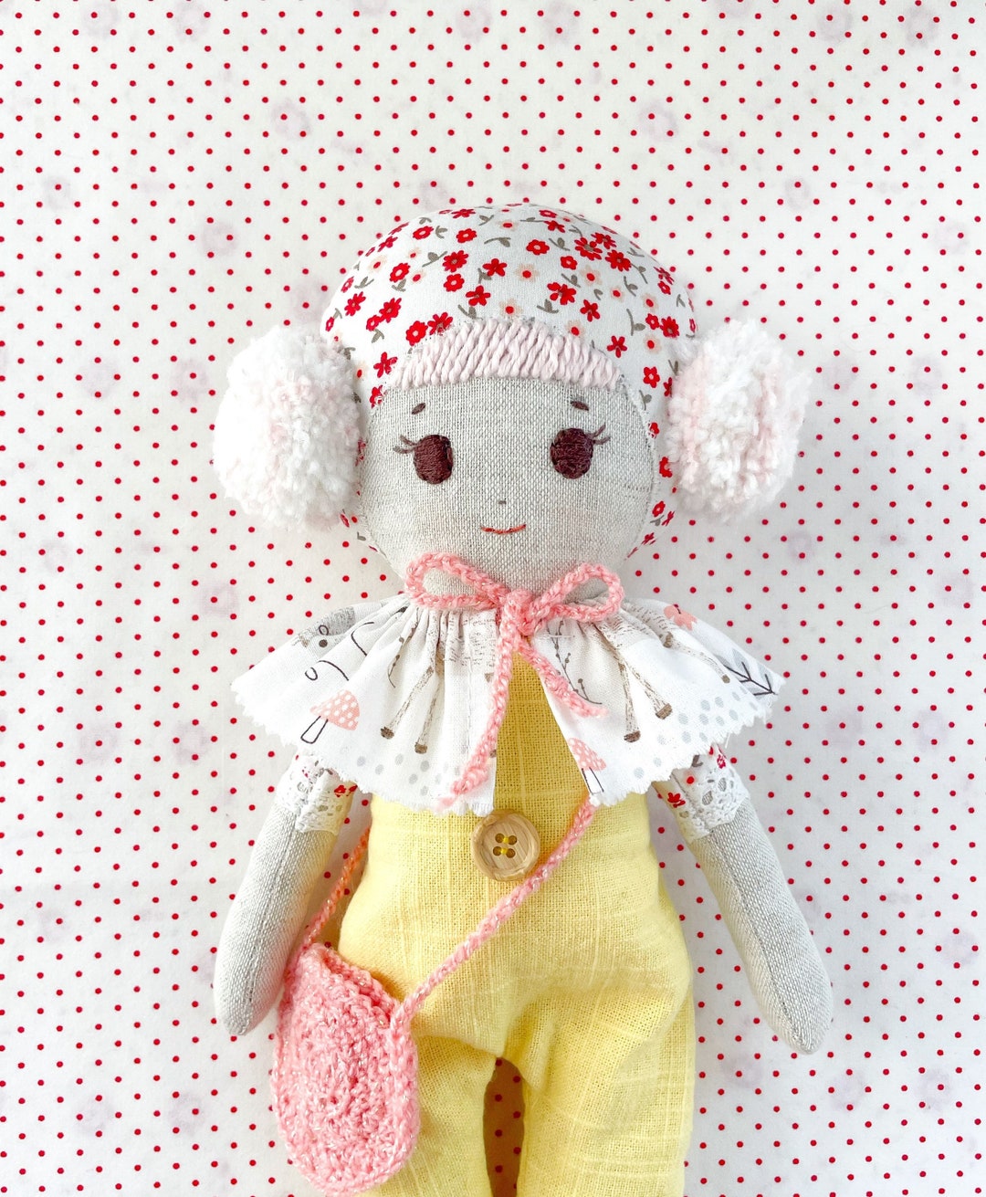 Handmade Rag Doll, Heirloom Linen Doll, Soft Toys. - Etsy