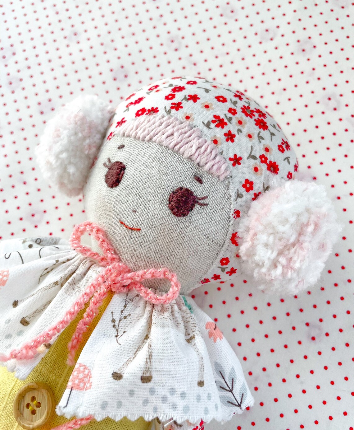 Handmade Rag Doll, Heirloom Linen Doll, Soft Toys. - Etsy