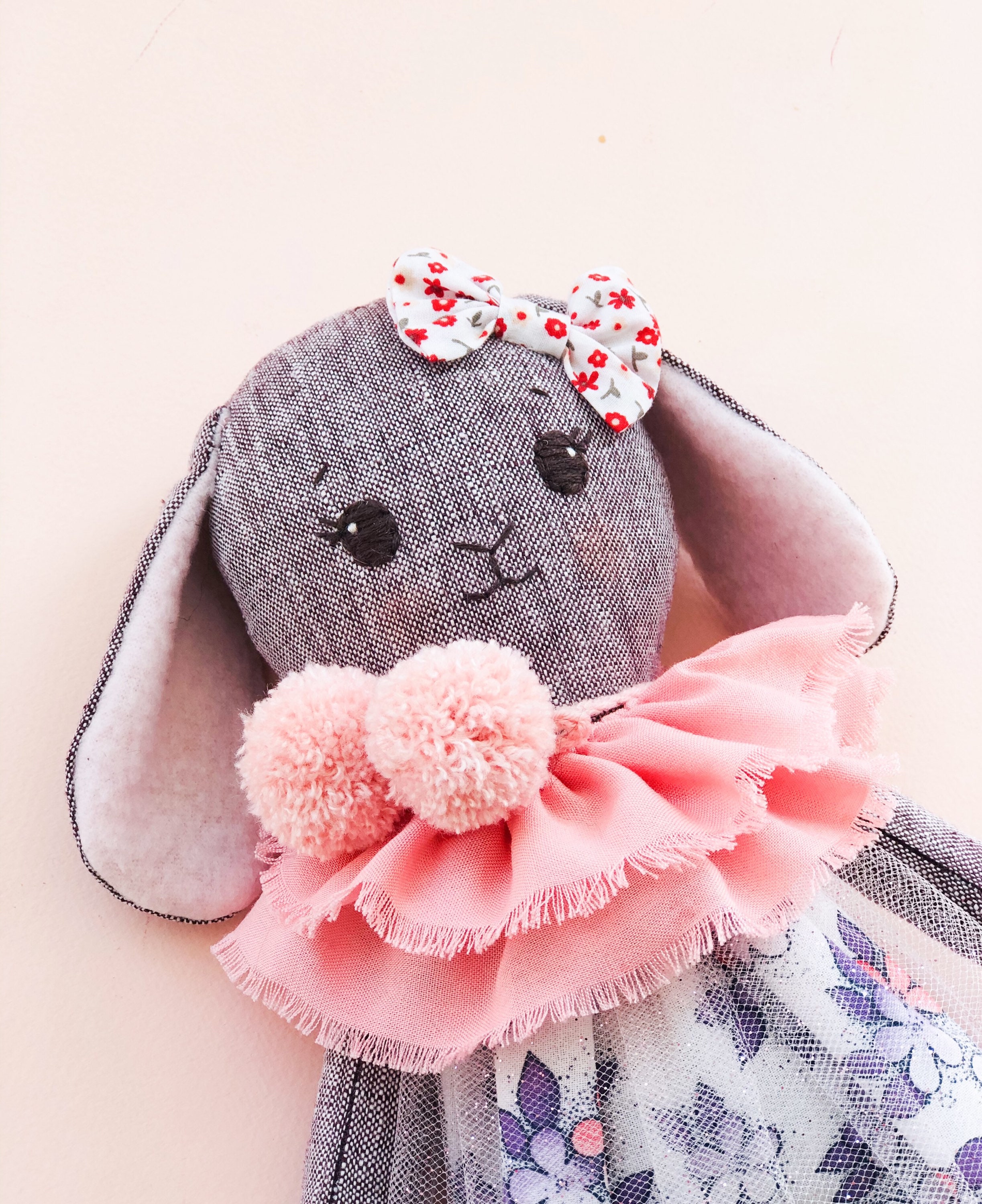 Bunny Toy, Handmade Rag Doll, Heirloom Bunny Doll. - Etsy