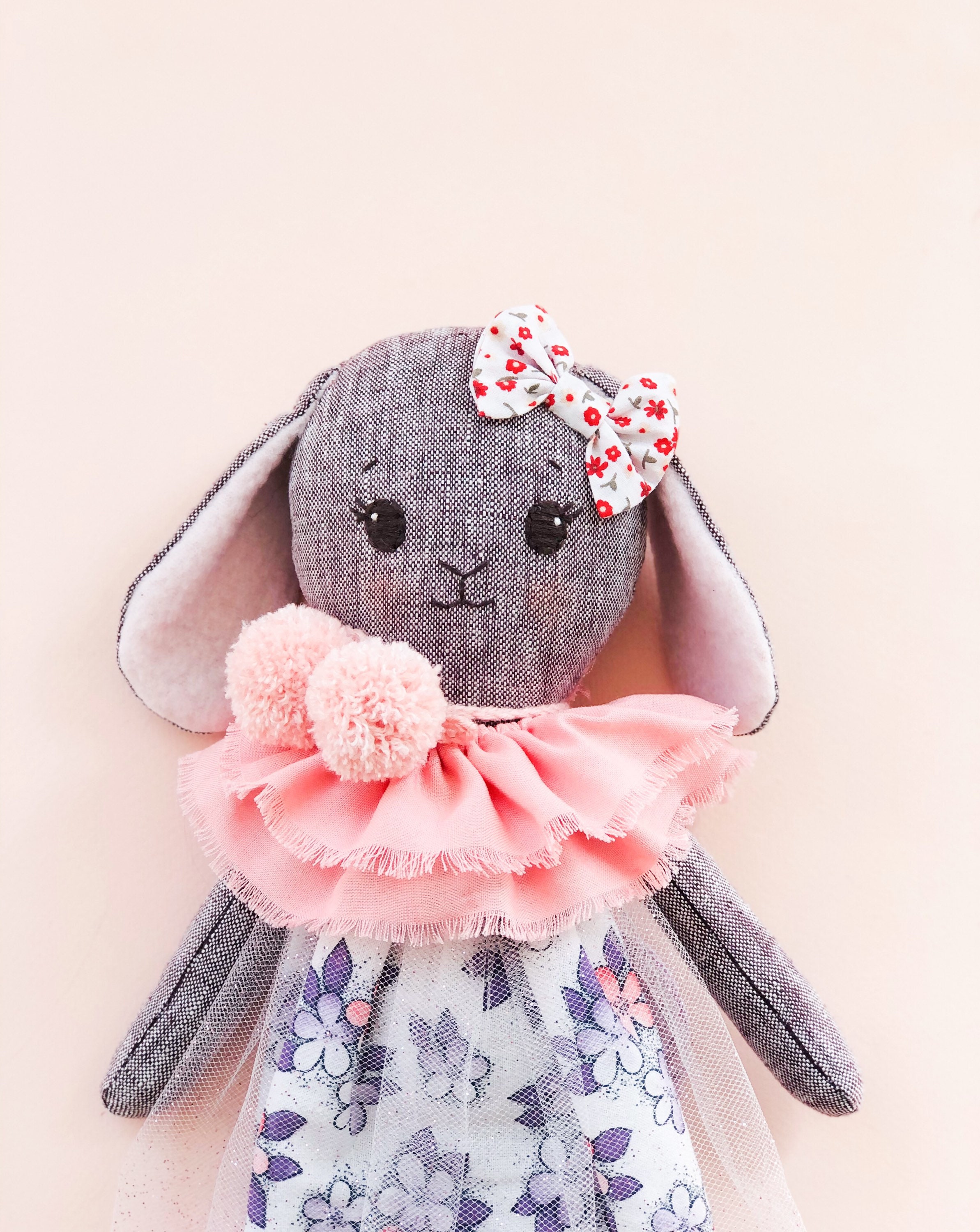 Bunny Toy, Handmade Rag Doll, Heirloom Bunny Doll. - Etsy