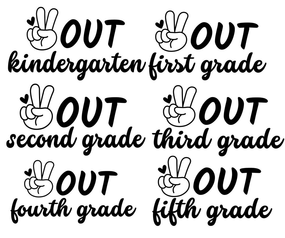 Peace Out Grades K-5th - Etsy