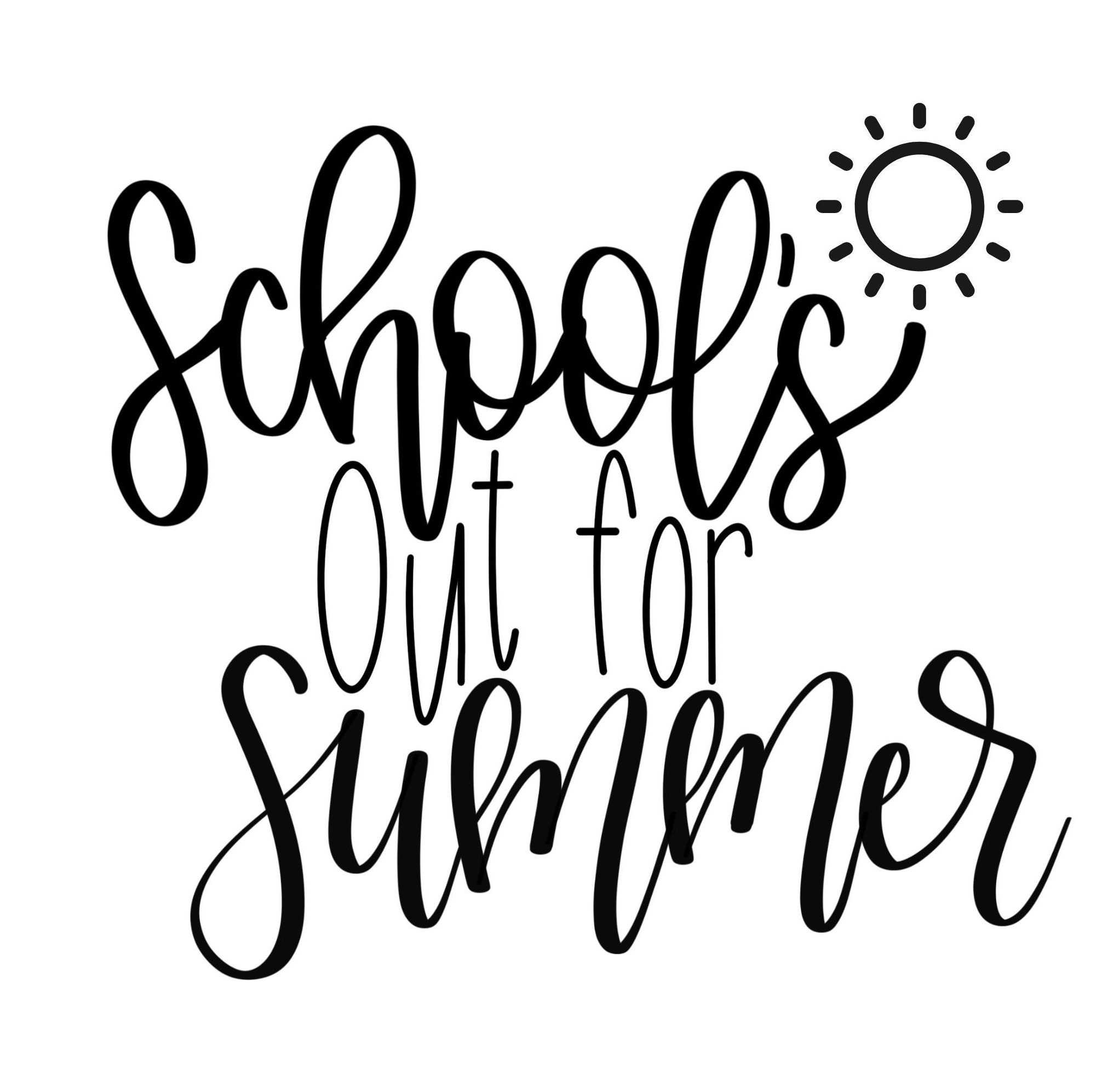 School's Out for Summer SVG - Etsy