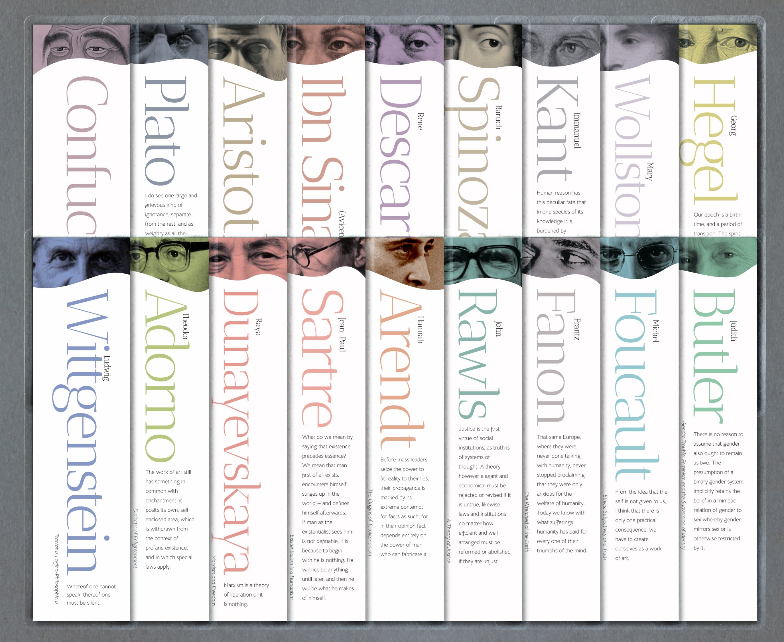 Philosopher Bookmarks | Thinker Gift - Etsy