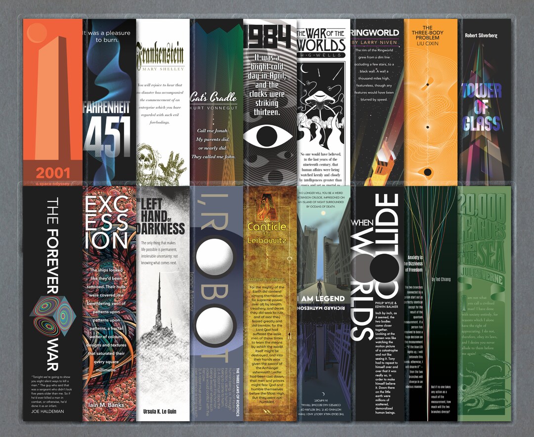 Science Fiction Bookmarks - Etsy UK