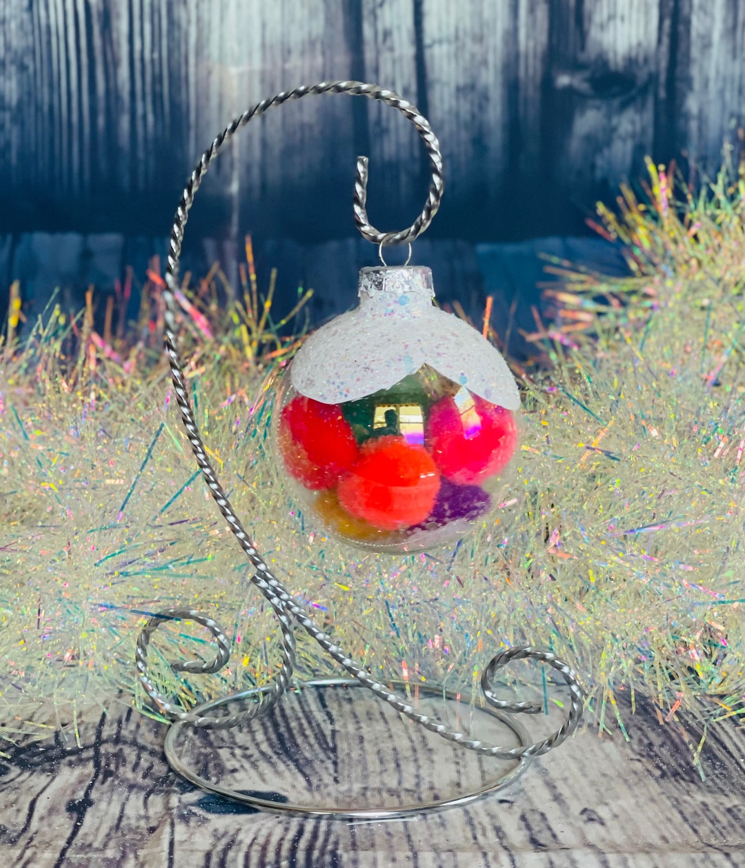 Fake Large Iridescent Gumball Sugar Top Ornaments - Etsy