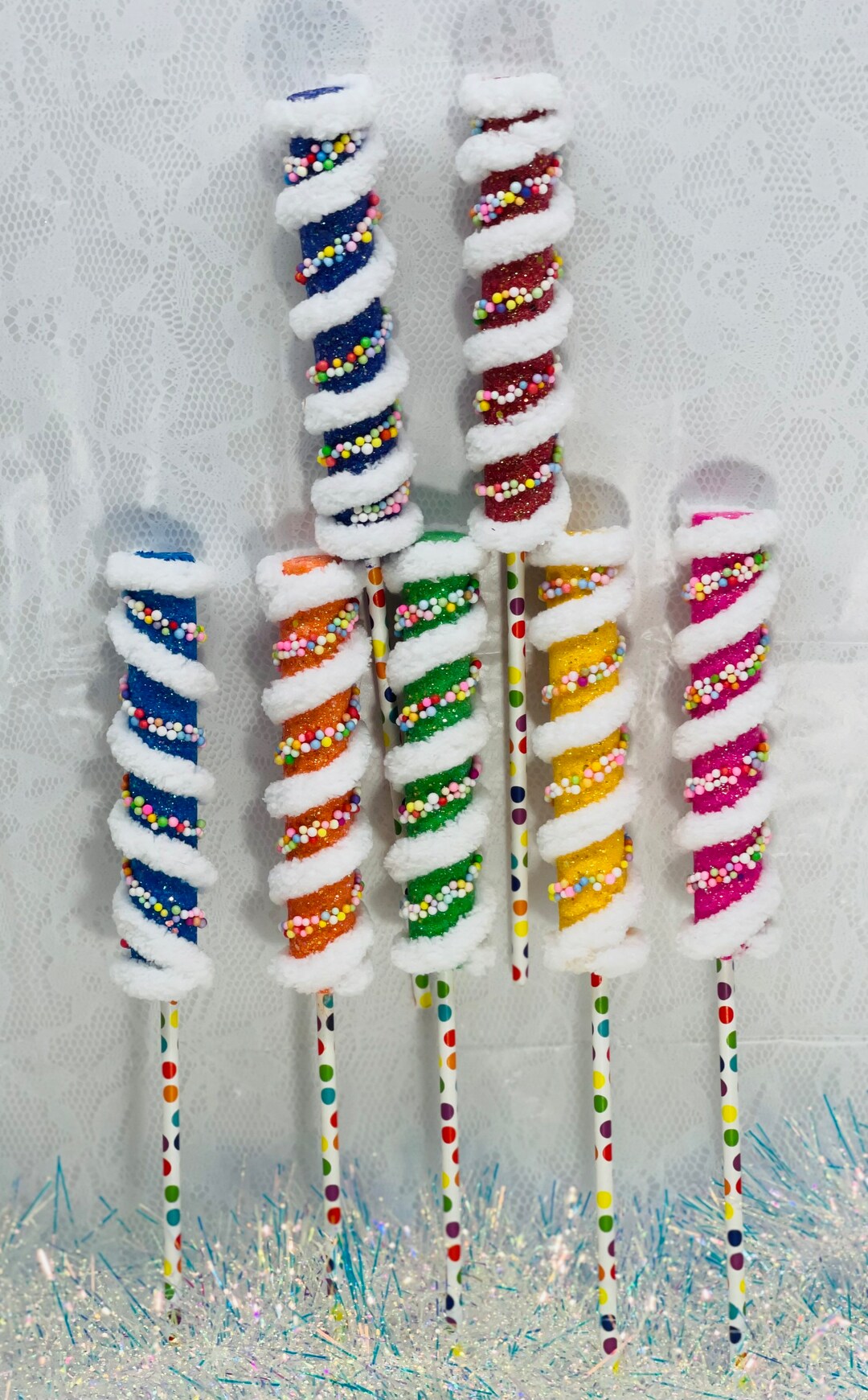 Fake 13inch Primary Color Lollipop Tree Floral Pick - Etsy