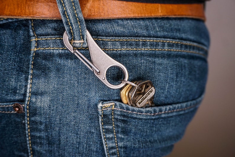 Titanium Clip titanium Key Clip Titanium Snap Hook Titanium Quick ...