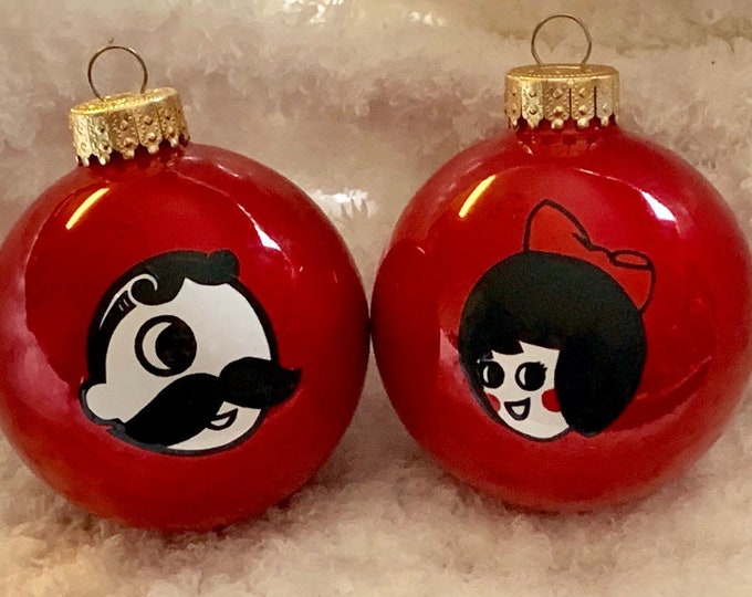 Mr. Boh and Mrs. Utz Ornaments - Etsy