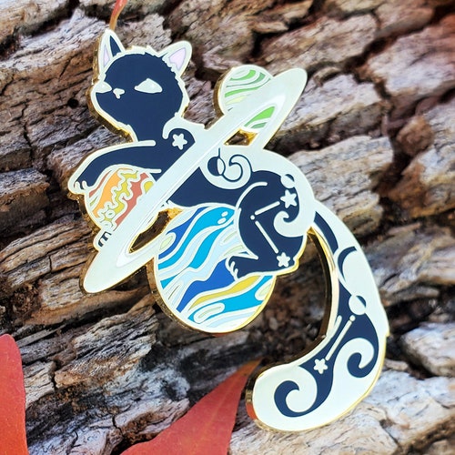 Space Cat Enamel Pin - Etsy Canada