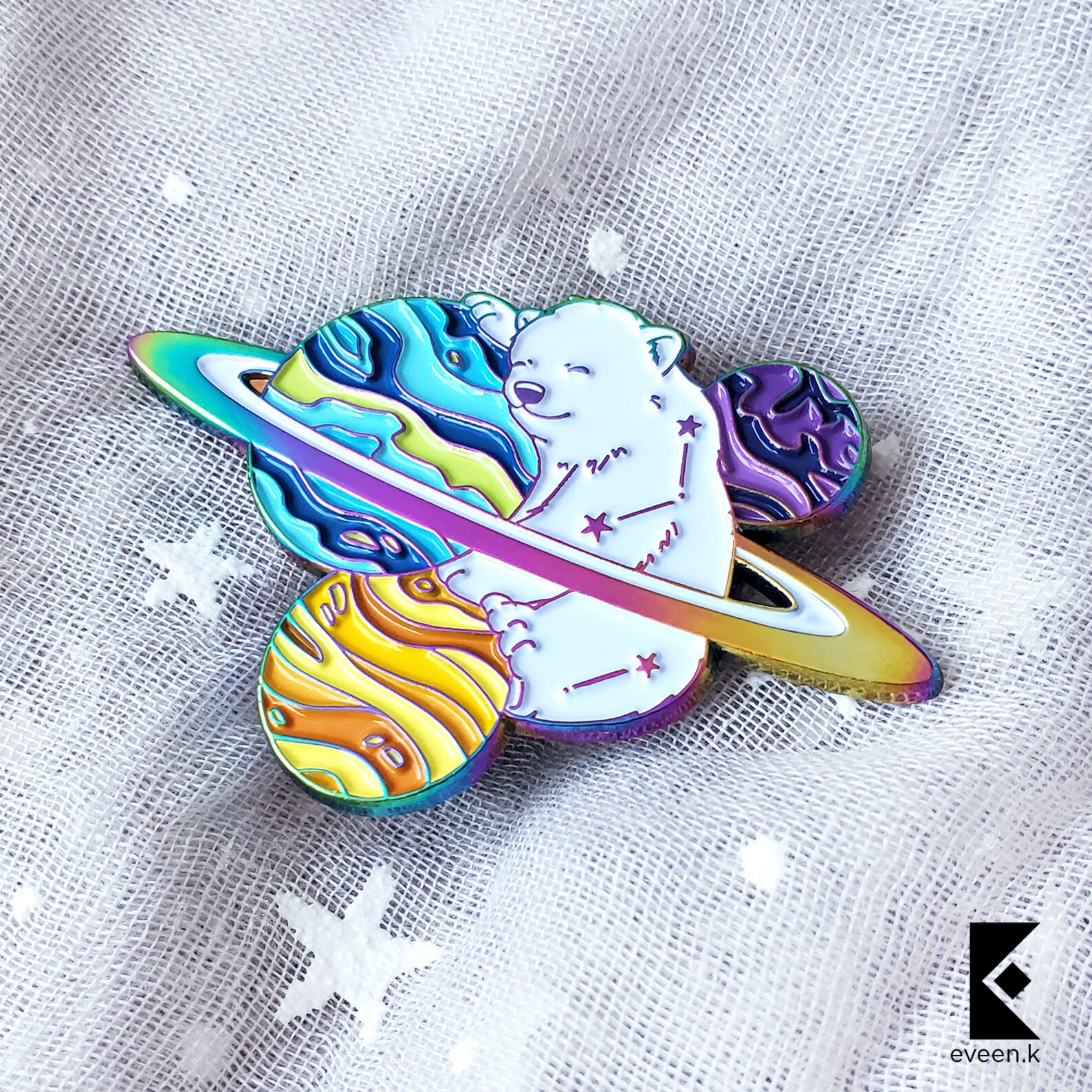 Panda Celestial Companion Enamel Pin Animals in Space - Etsy