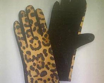 Leopard Print Gloves - Etsy