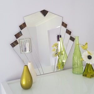 Art Deco 1930s Vintage Style Fan Mirror - Etsy