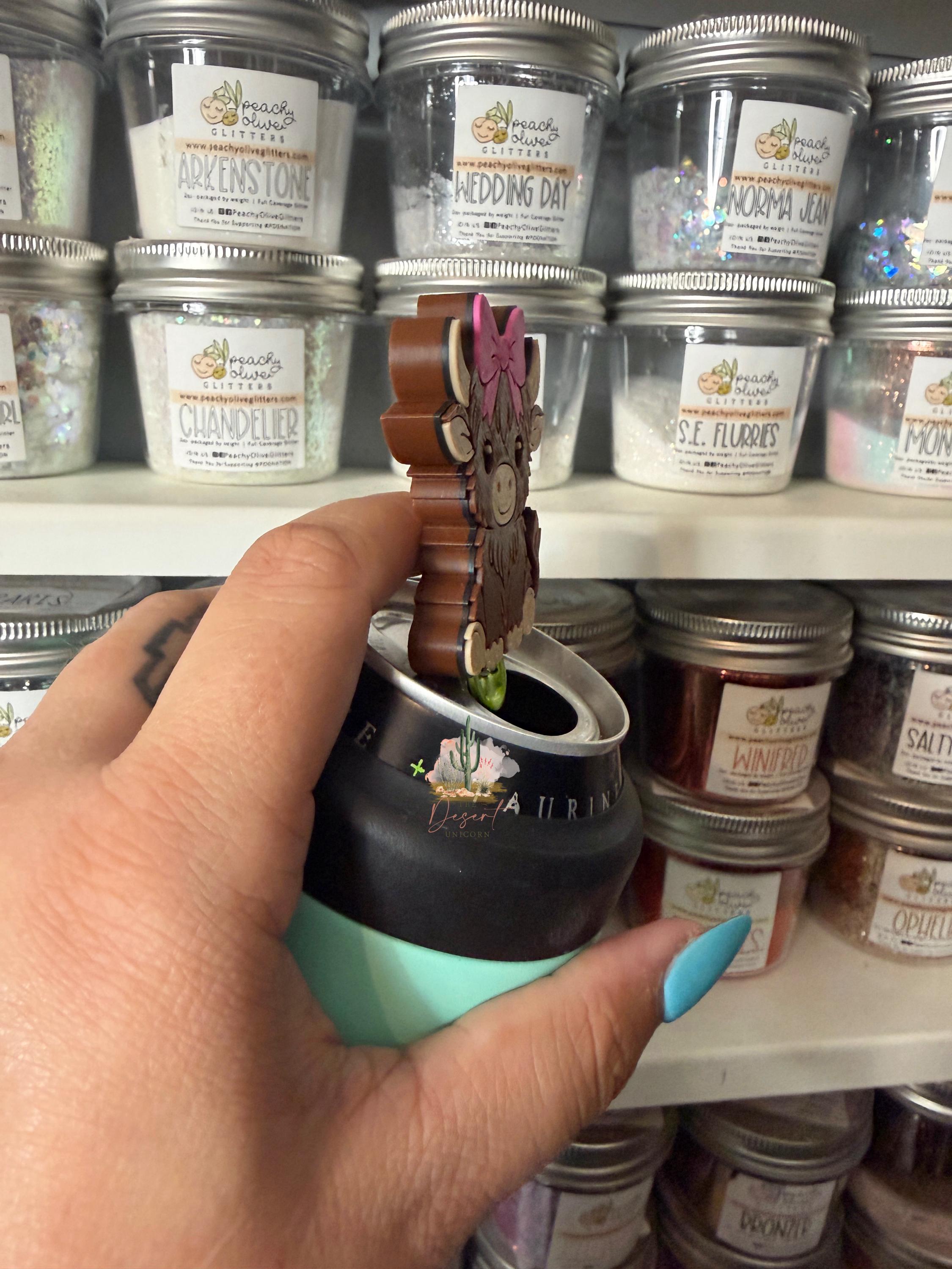 Highland Cow Nail Saver | 3D Printed Can Tab Opener, Long Nail Helper ...