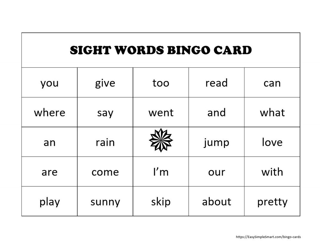 120 Sight Words Bingo Cards Grade 3 Dolch Collection Learn to Read Fast ...