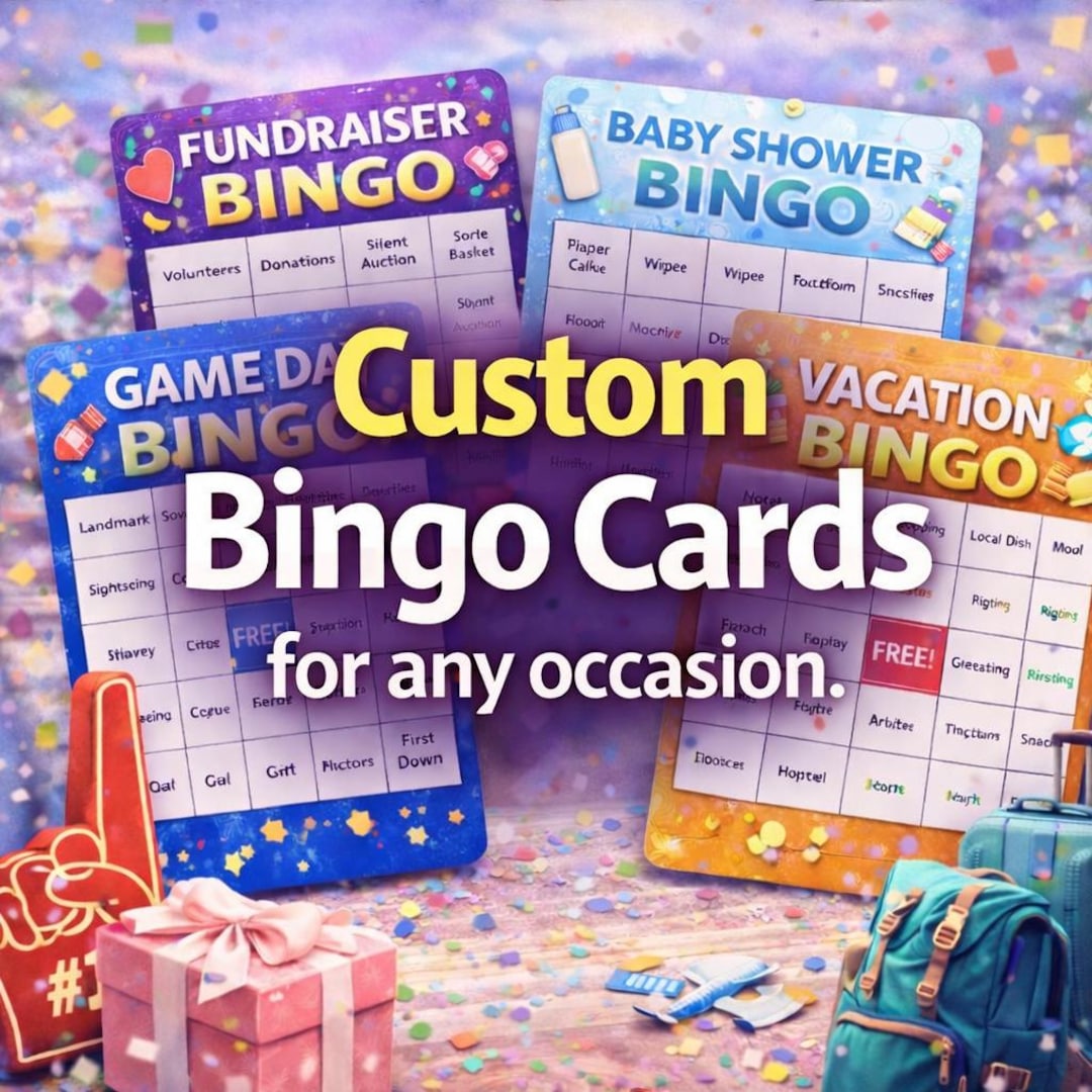 Personalized Bingo Cards for Event, Company Party, Community Gathering ...