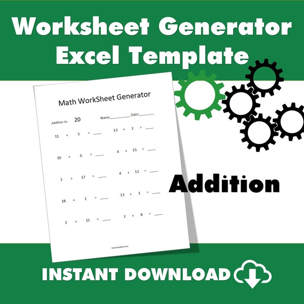 Addition Worksheet - Etsy