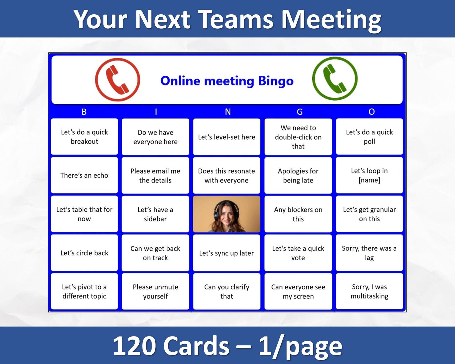 Teams Zoom Google Meets Bingo, Work From Home Virtual Game, Team ...