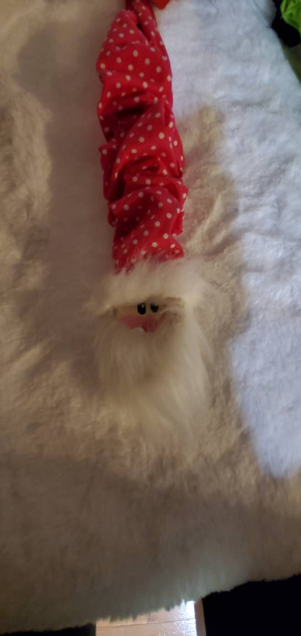 Wooden Spoon Santa Ornament, Santa Spoon, Cloth Covered Spoon ...