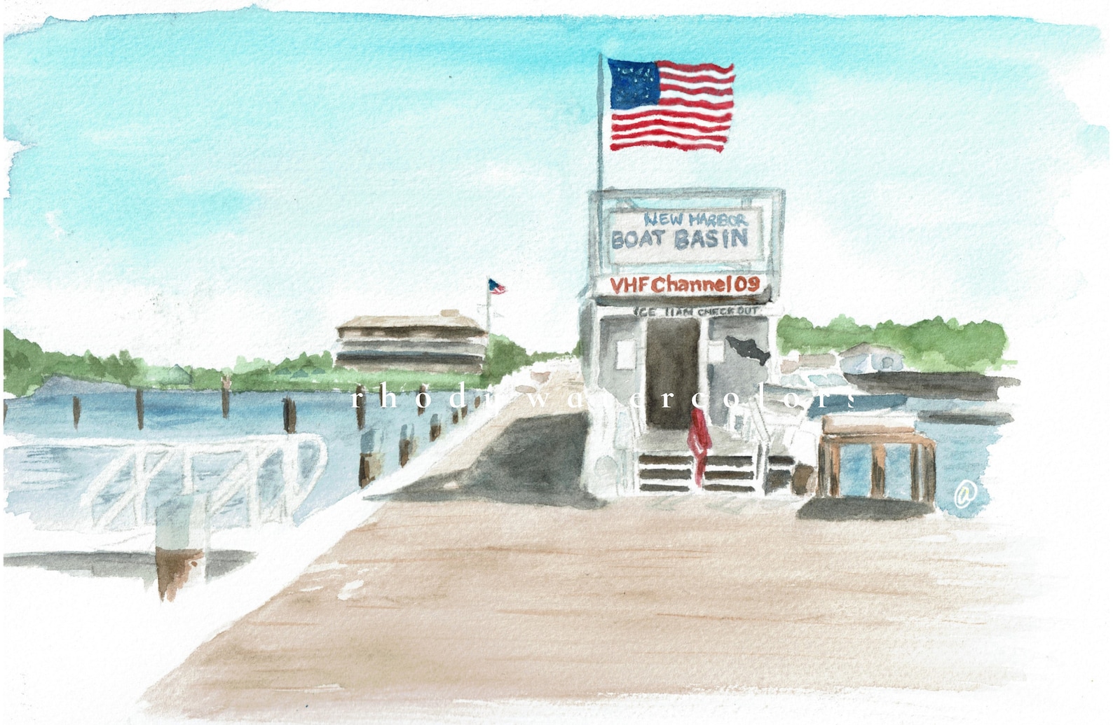 Block Island Boat Basin Marina, New Shoreham, the Oar Restaurant - Etsy