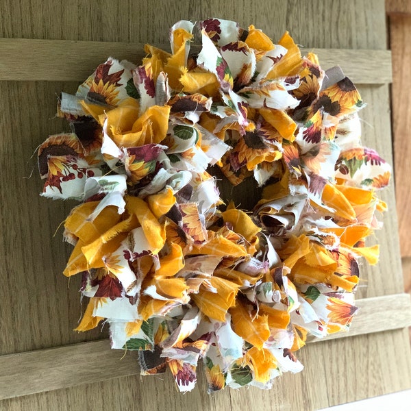 Sunflower Fall Wreath - Etsy