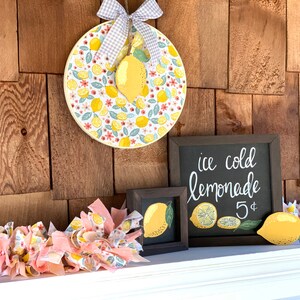 Hand Painted Lemonade Sign / Black and White Hand Lettered Chalk Art ...