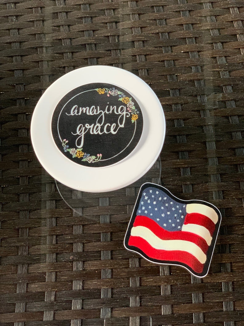 American Flag Waterproof Sticker Die Cut Sticker Hand Lettered Sticker ...