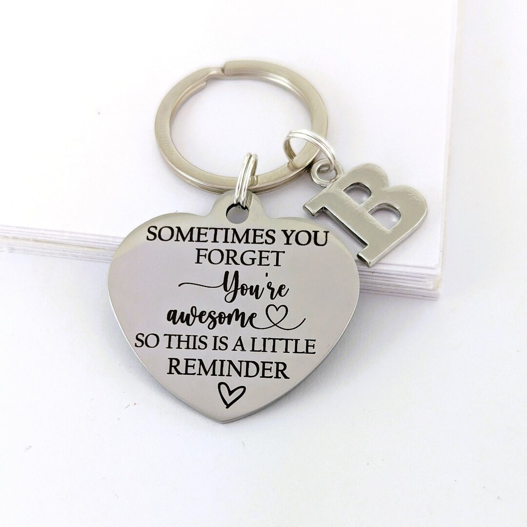 Personalised Inspirational Keychain, Proud of You Gift, You Are Awesome ...
