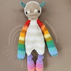 Big + Little Maven Monster Knotted Lovey — Crochet Monster PATTERN - Etsy