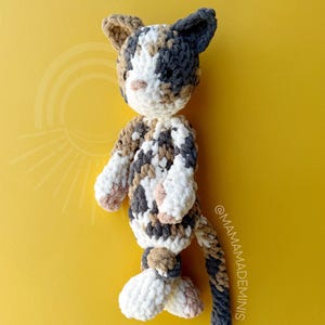 LITTLE Kosmo Kitty Knotted Lovey — Crochet Cat PATTERN - Etsy