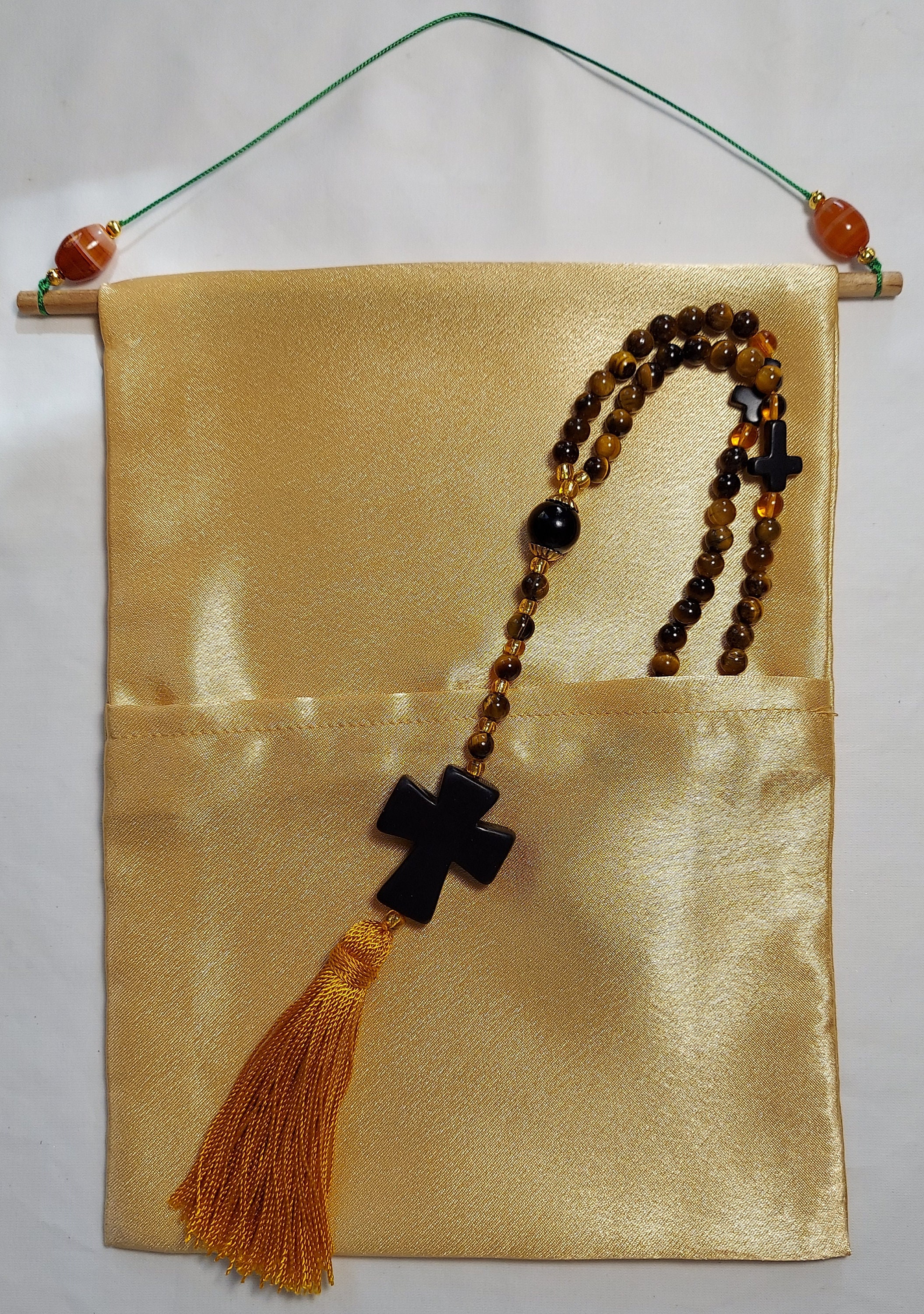 Virgen De La Providencia Wall Décor and Natural Gemstone Rosary ...