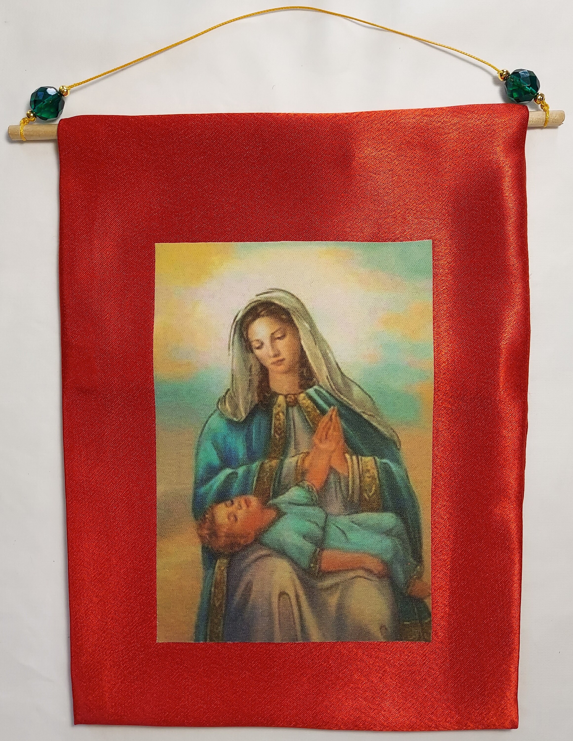 Virgen De La Providencia Wall Décor and Natural Gemstone Rosary ...