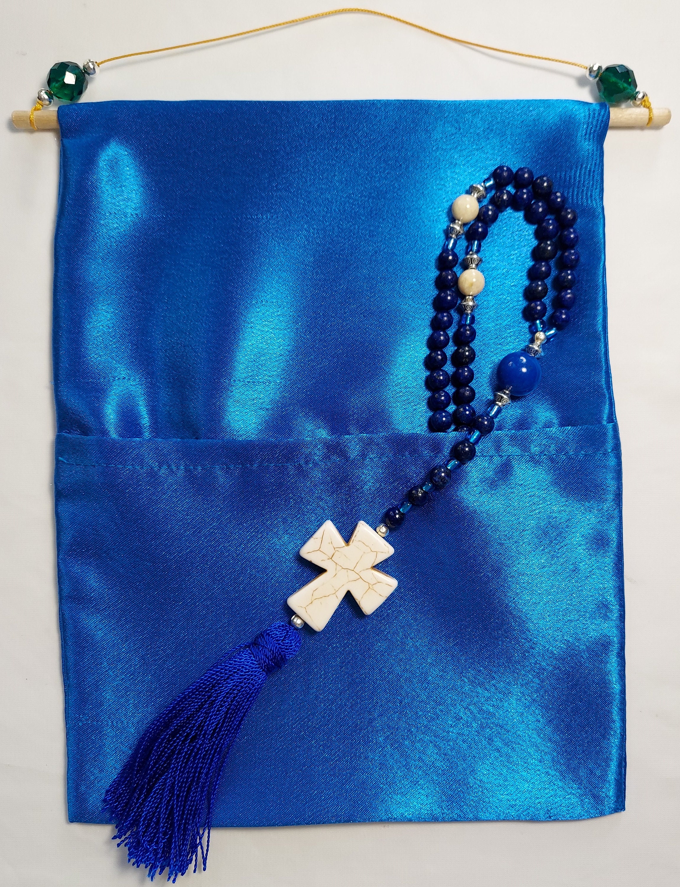 Virgen De La Providencia Wall Décor and Natural Gemstone Rosary ...