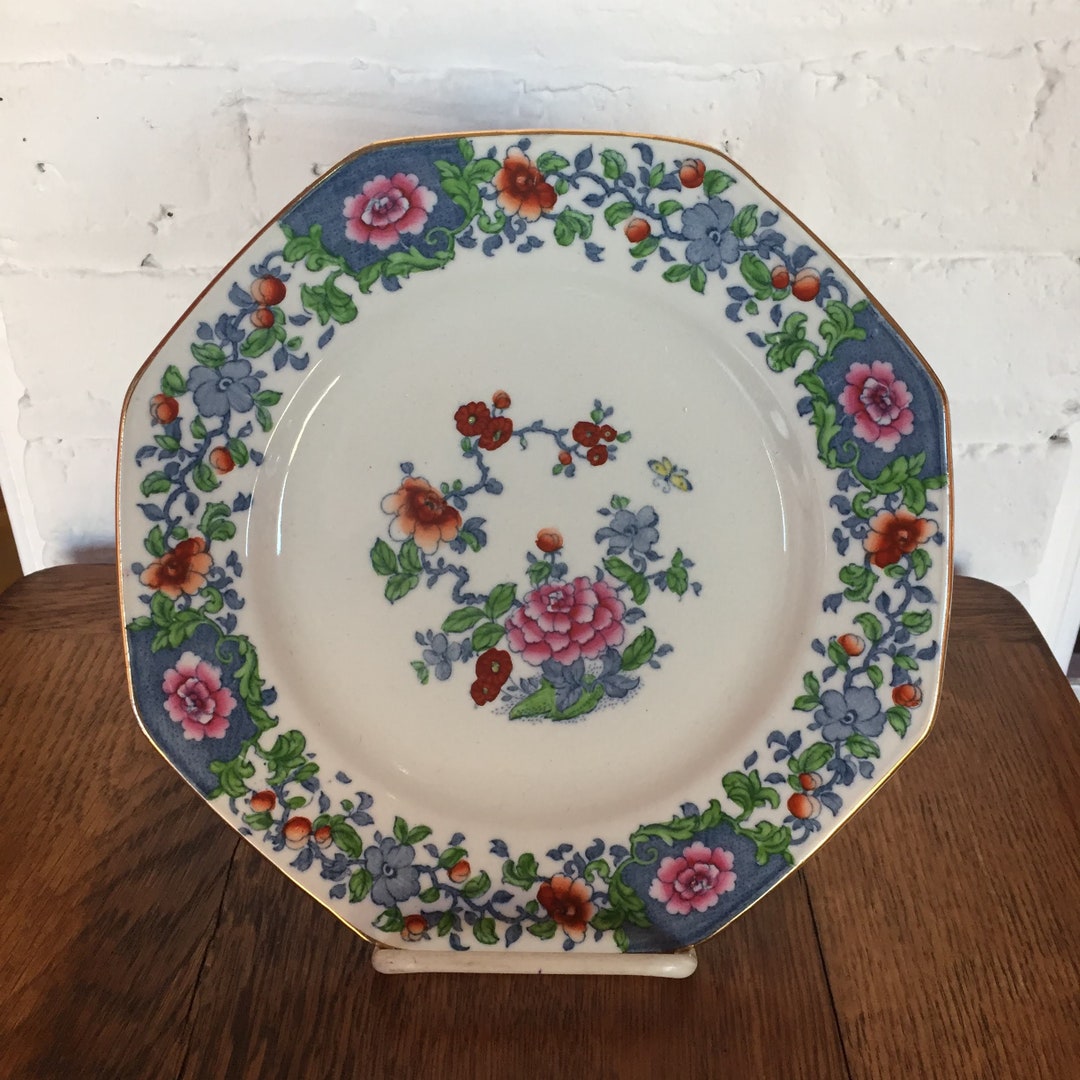 F. Winkle & Co Whieldon Ware 'antique' Octagonal Plate - Etsy