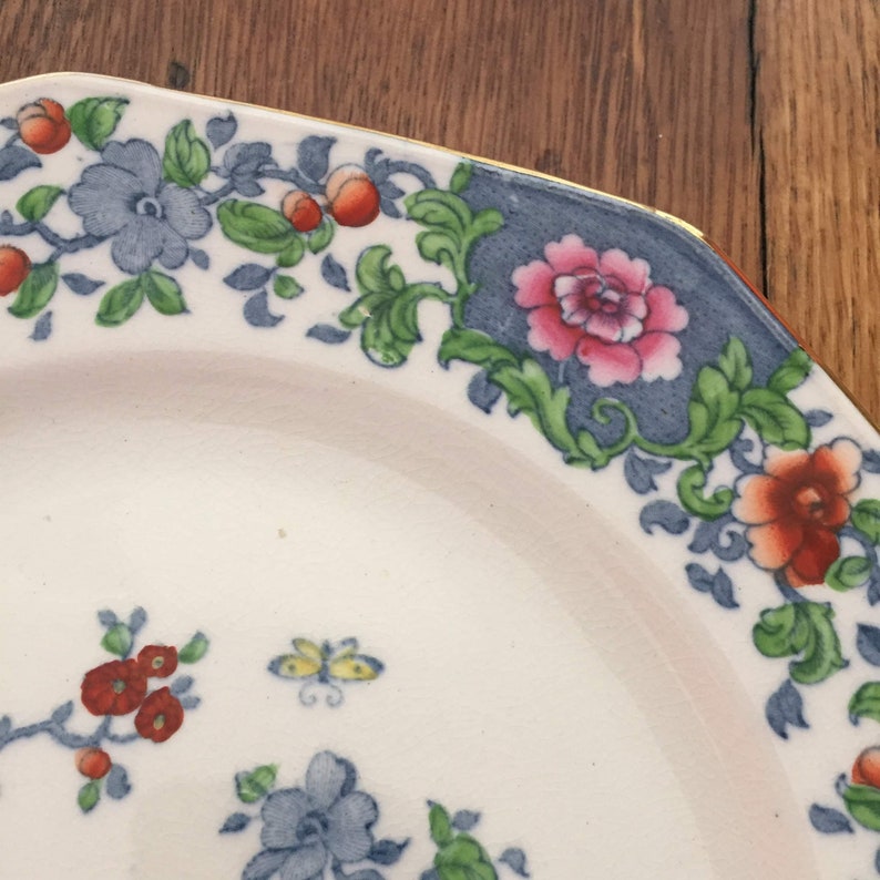 F. Winkle & Co Whieldon Ware 'antique' Octagonal Plate - Etsy