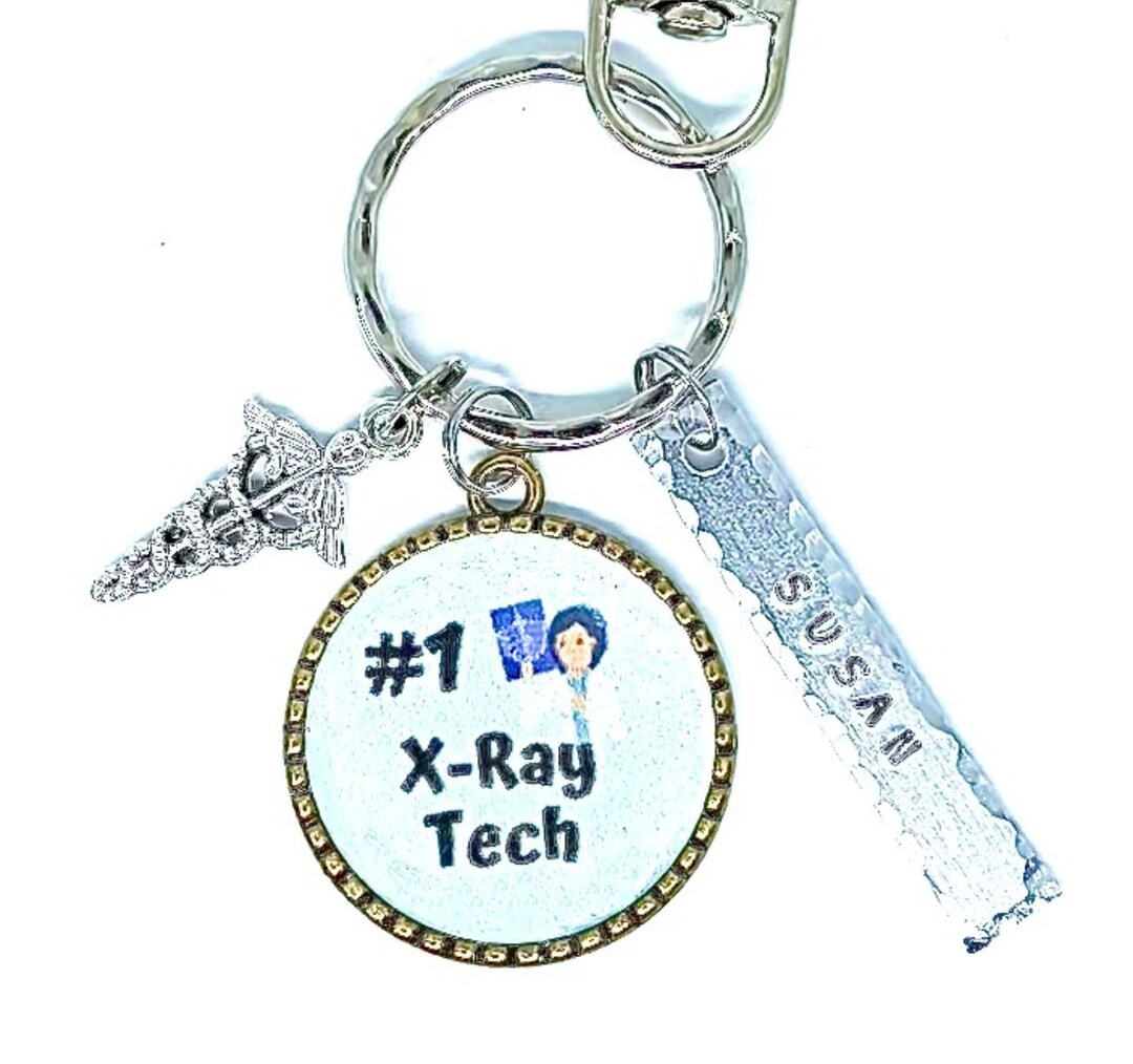 Personalized X-ray Tech Key Chain Gift, Birthday Gift for X-ray Tech ...