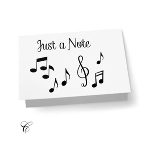 Music Note Card Set: Blank Greeting Cards, Gift for Music Teachers - Etsy