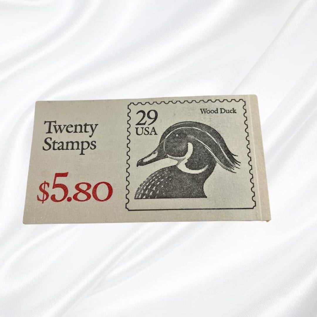 Vintage 1991 USPS Wood Duck Stamp Booklet, Stamp Collector, Philatelist ...