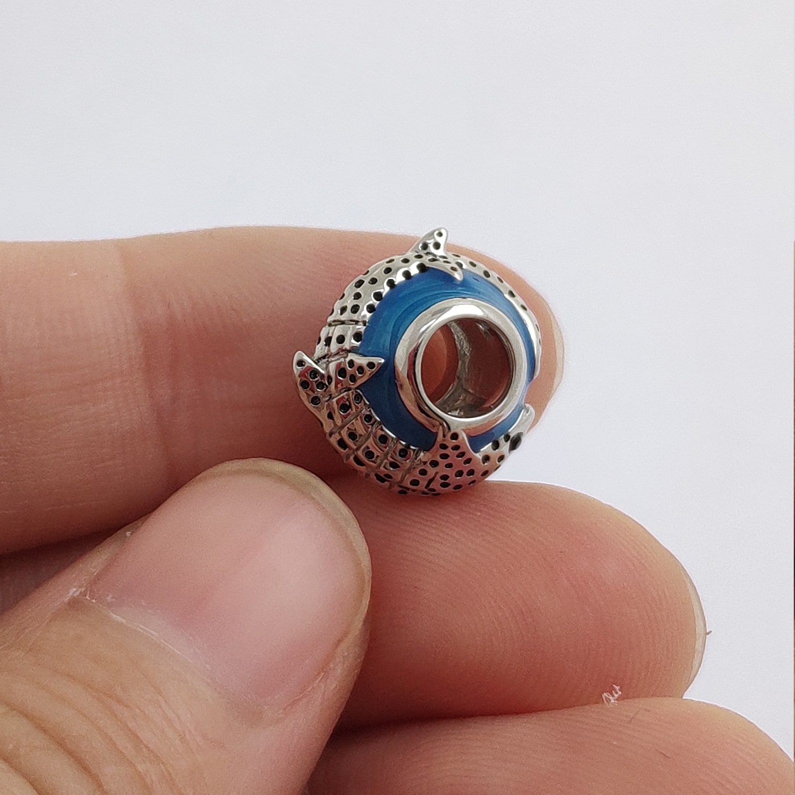 Silver Whale Shark Bead Compatible With Pandora Enameled - Etsy