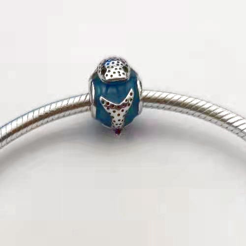 Silver Whale Shark Bead Compatible With Pandora Enameled - Etsy