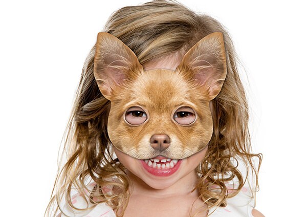 Chihuahua Printable Mask, Dog, Chihuahua, Photo-real Dog Mask ...