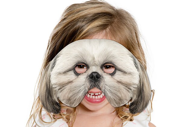 Shih Tzu Printable Mask Dog Shih Tzu Photo-real Dog Mask - Etsy