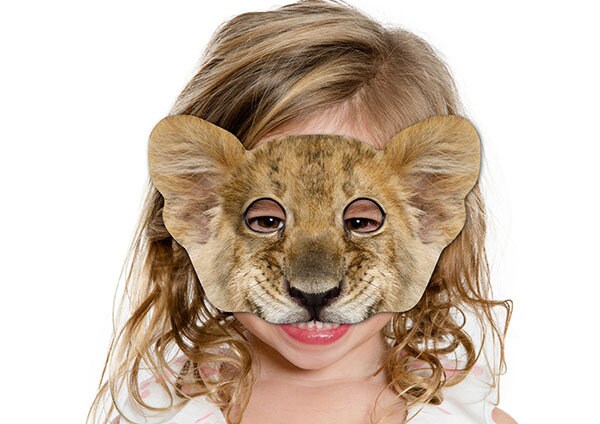 Lion Cub Printable Mask, Simba, Photo-real Mask, Halloween Mask ...