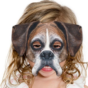 Old Boxer Printable Mask, Dog, Boxer, Photo-real Dog Mask, Halloween ...