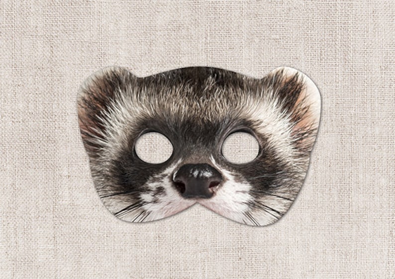 Ferret Printable Mask, Ferret, Photo-real Ferret Mask, Halloween Mask ...