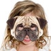 Pug Printable Mask, Dog, Pug, Photo-real Dog Mask, Halloween Mask ...