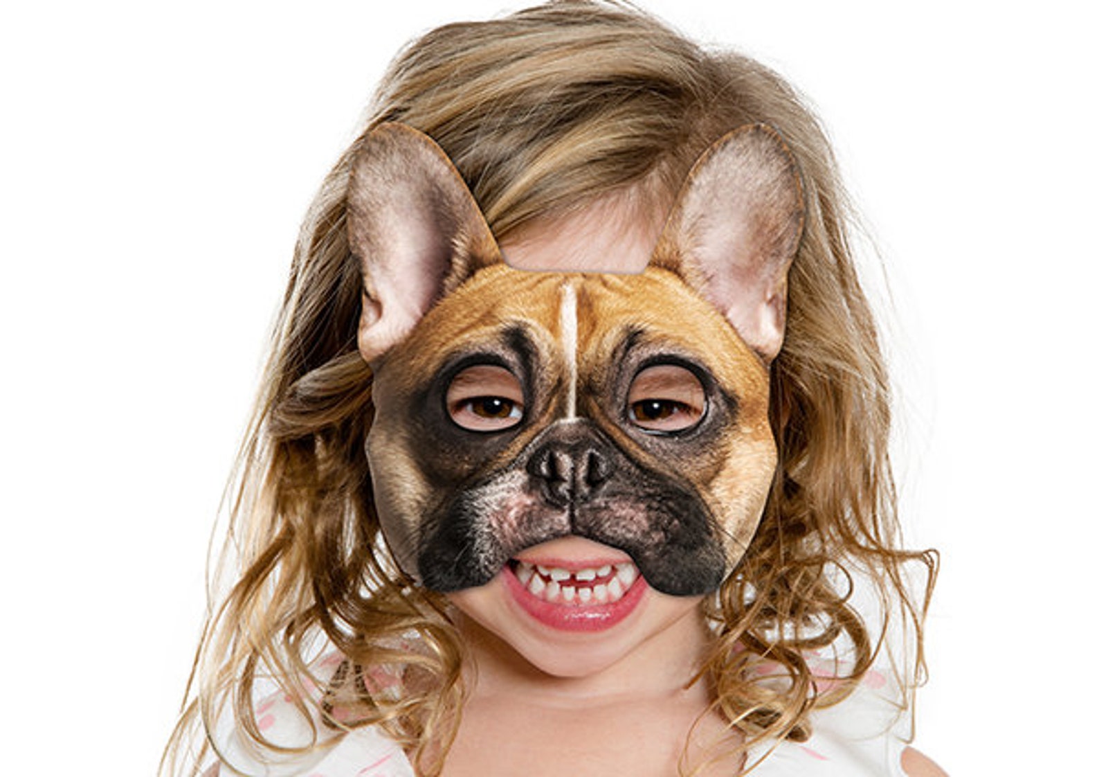 French Bulldog Printable Mask, Dog, Photo-real Dog Mask, Halloween Mask ...